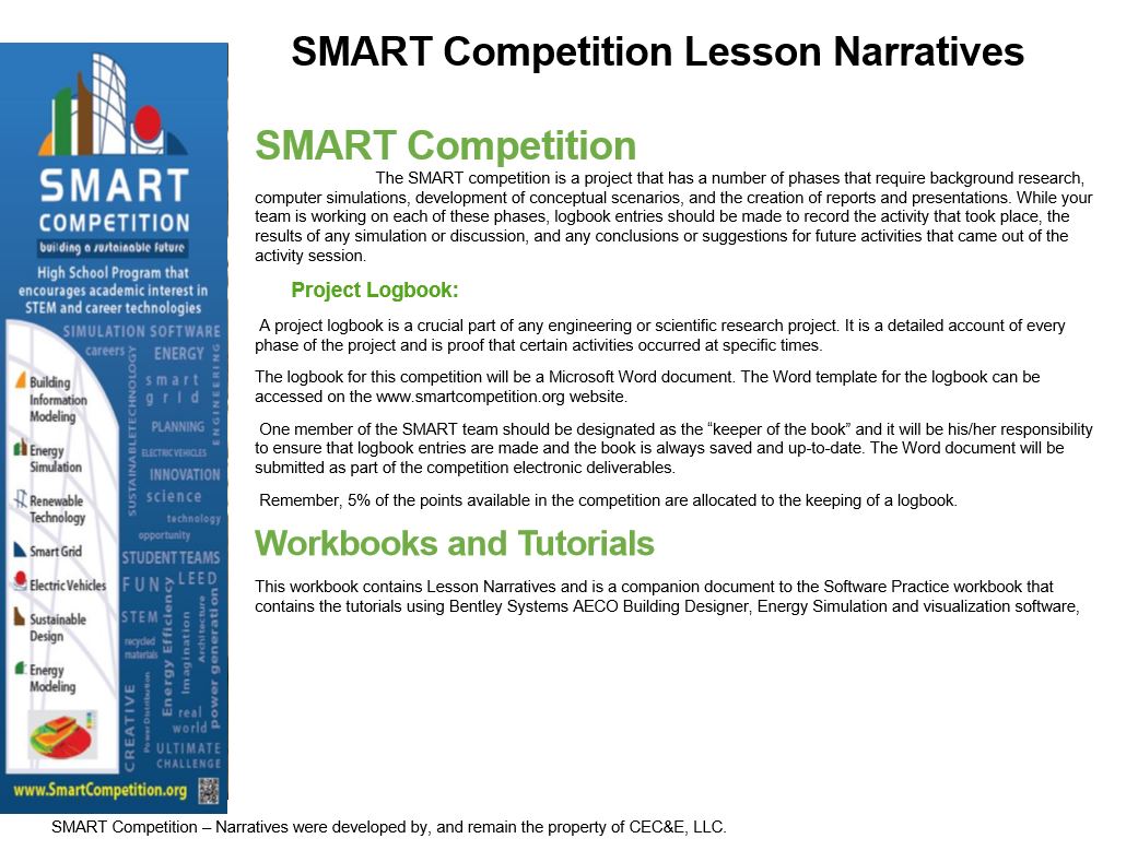 Getting Started and Lesson Narrative | SMART Competition